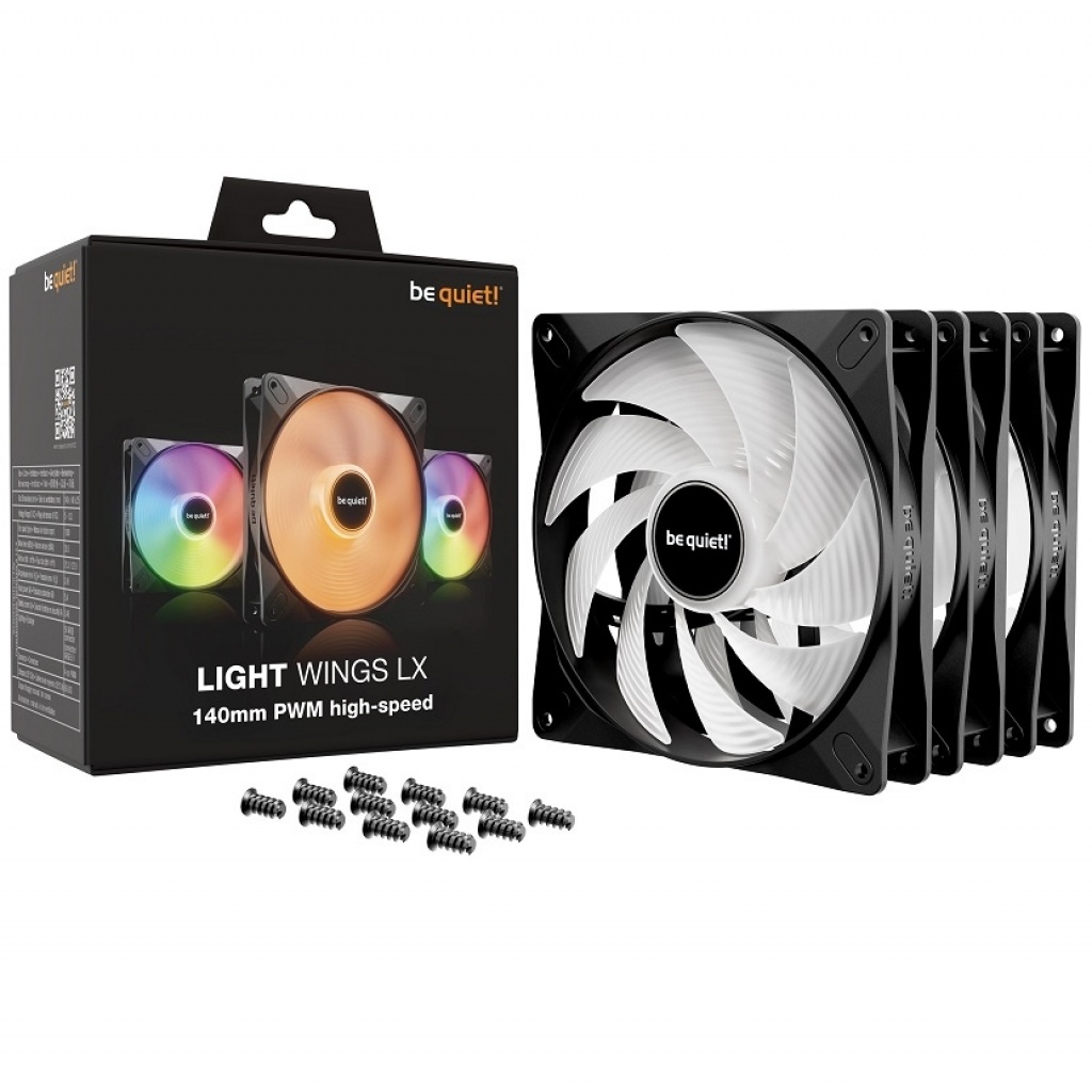 Fan be quiet! Light Wings LX 140mm PWM HS x 3 Hardware Refrigeración ...